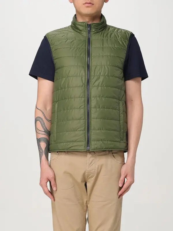 FAY Quilted Vest - Green