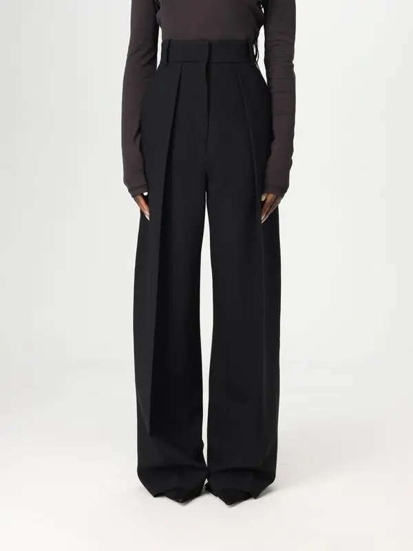 Khaite Tailored Wide-leg Pants - Black
