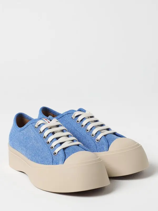 Marni Lace-up Sneakers - Sky Blue