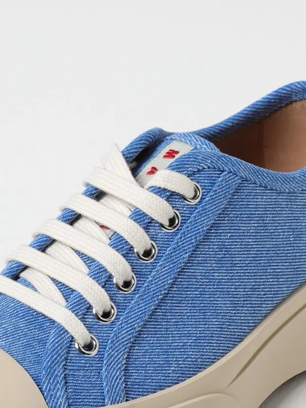 Marni Lace-up Sneakers - Sky Blue