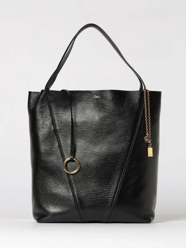 Chloé Spin Large Tote Bag - Black