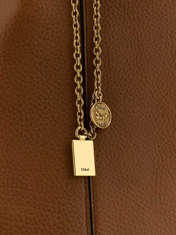 Chloé Spin Large Tote Bag - Burnt