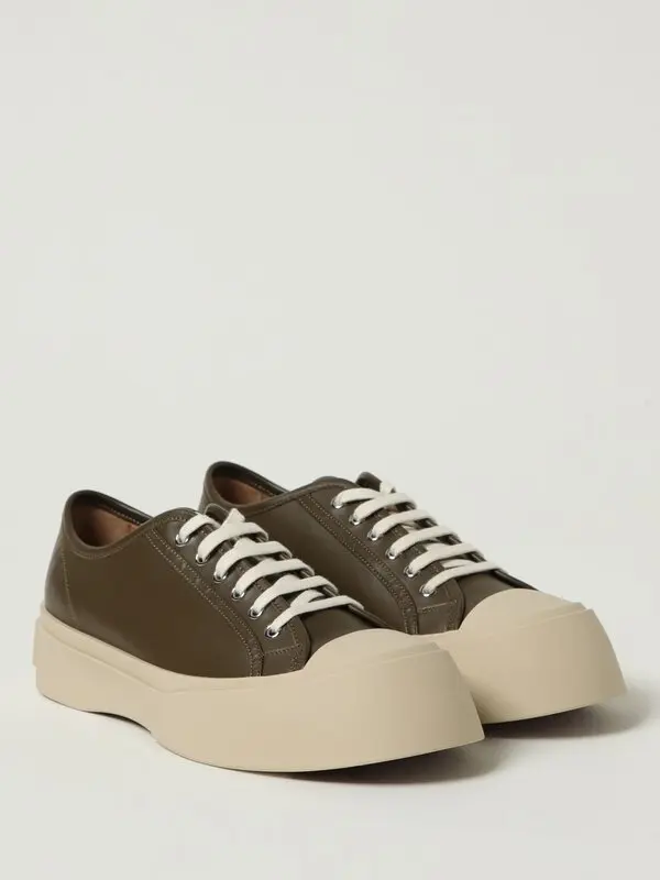 Marni Lace-up Sneakers - Sage