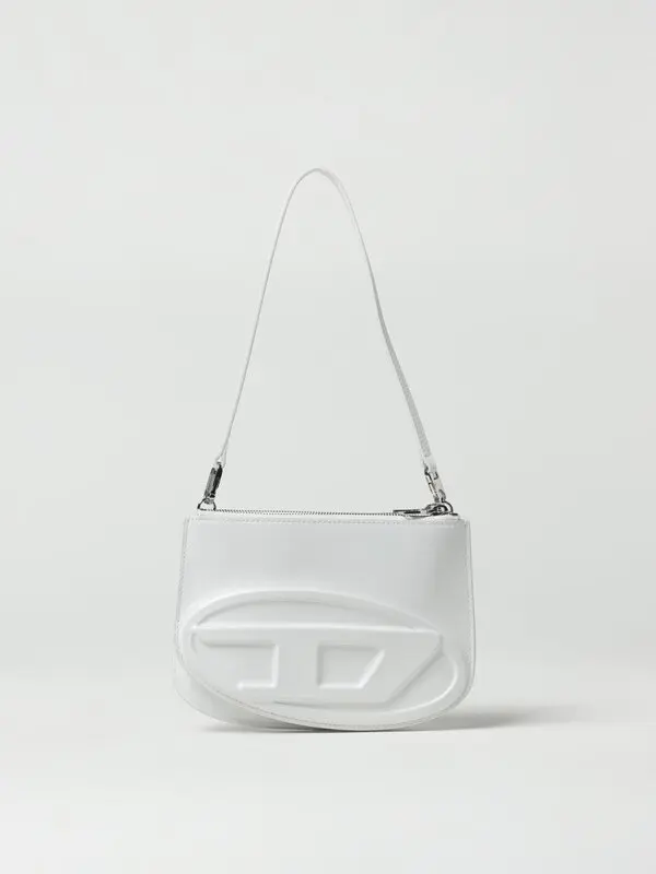 DIESEL® Embossed Logo Shoulder Bag - White