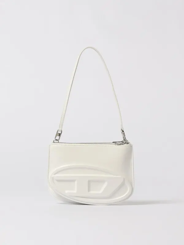 DIESEL® Embossed Logo Shoulder Bag - White