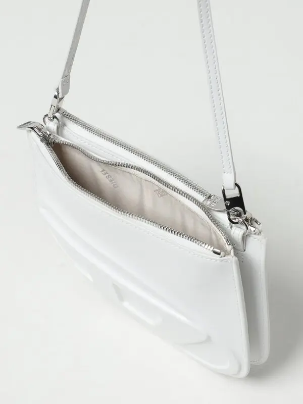 DIESEL® Embossed Logo Shoulder Bag - White