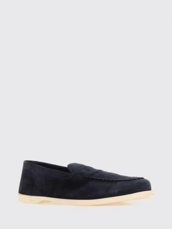 John Lobb Pace Suede Loafers - Blue