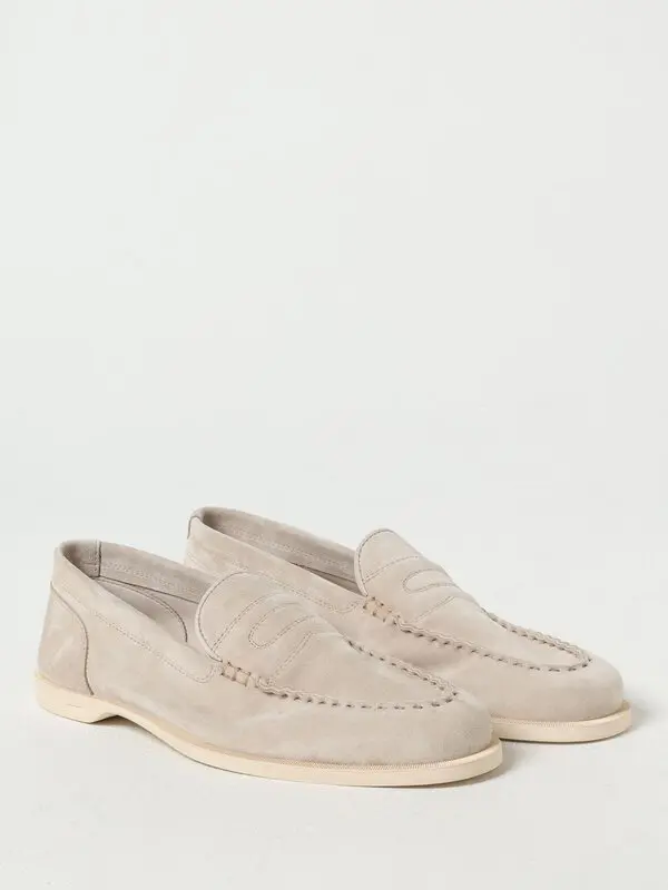 John Lobb Pace Suede Loafers - Sand