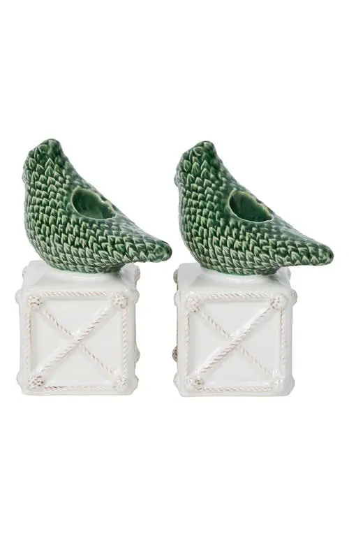 JULISKA Berry & Thread Bird Set Of 2 Candlesticks