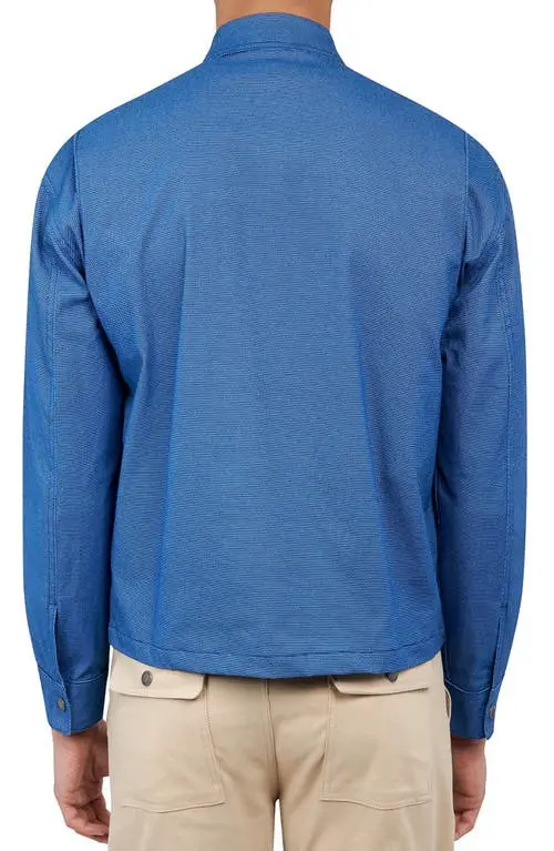 BROOKLYN BRIGADE Slim Fit Twill Jacket - Blue