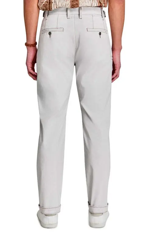 BROOKLYN BRIGADE Slim Fit Pleated Pants - Stone