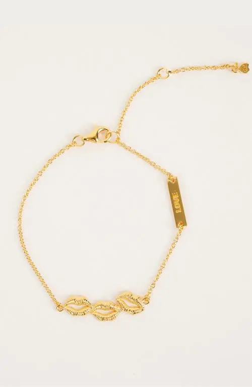 GWEN BELOTI Lip Love Charm Bracelet