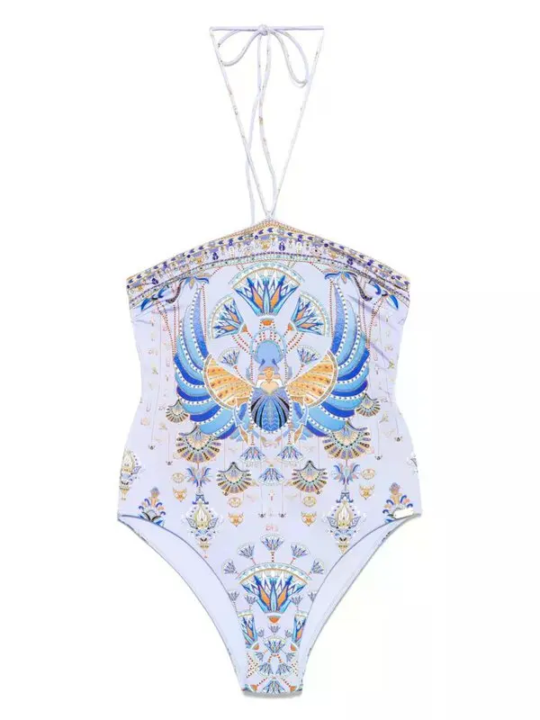 Camilla Bandeau One Piece - Blue