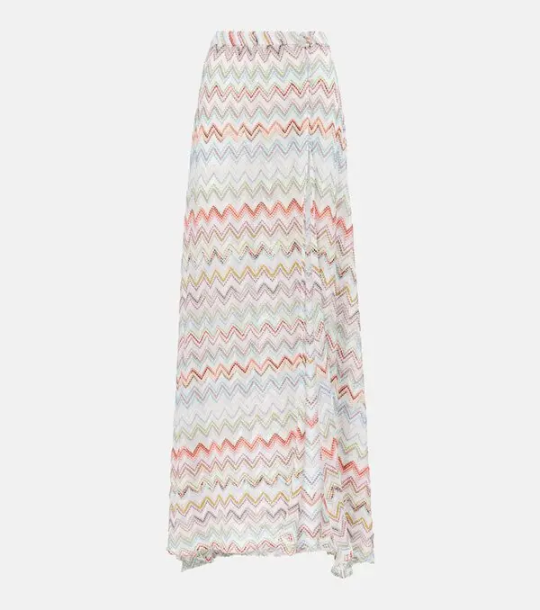 Missoni Zigzag Metallic Maxi Skirt - Multicoloured
