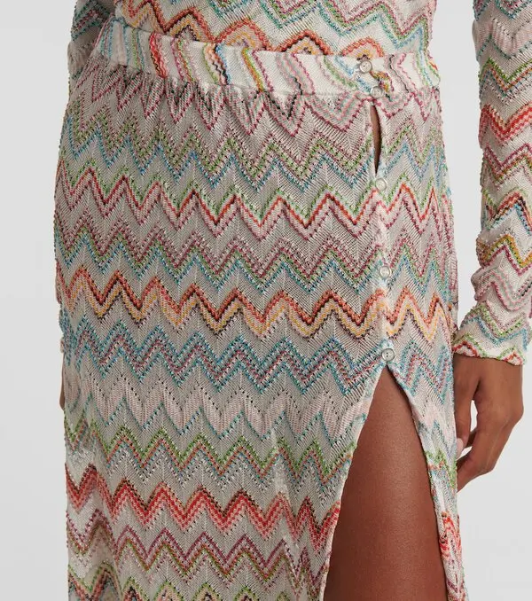 Missoni Zigzag Metallic Maxi Skirt