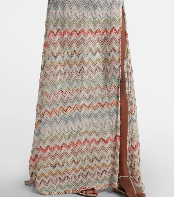 Missoni Zigzag Metallic Maxi Skirt