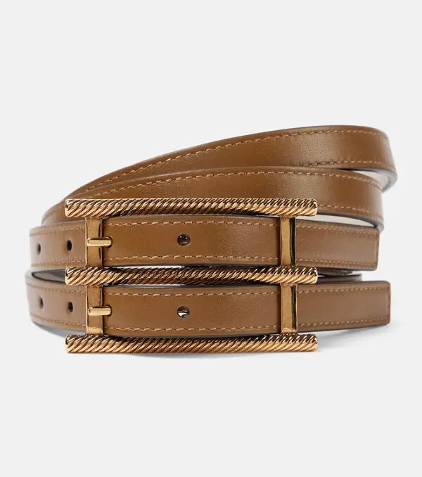 Etro Reversible Leather Belt - Brown