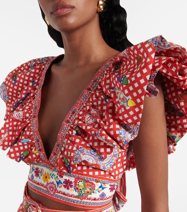 Camilla Printed Cotton Top