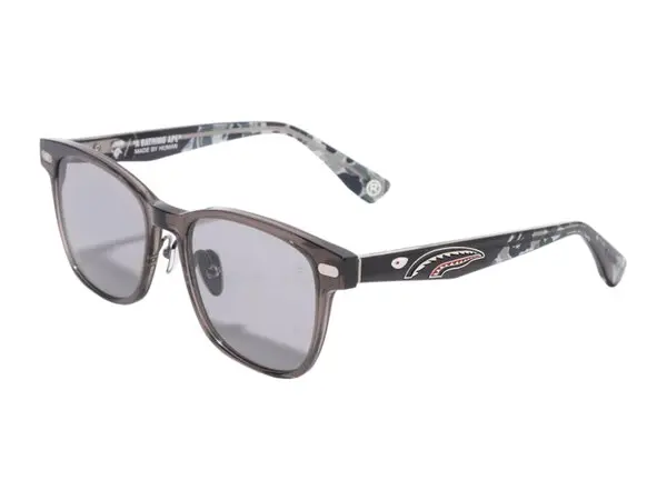 A BATHING APE Shark #6 Sunglasses - Grey