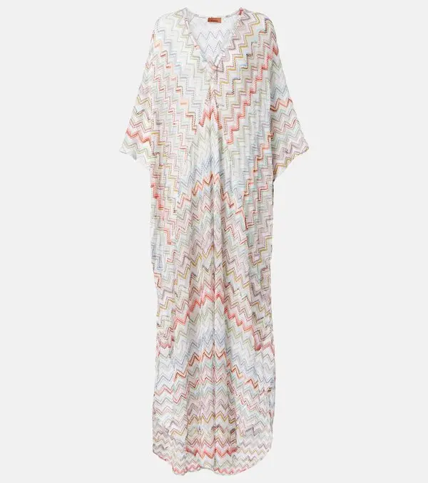 Missoni Zigzag Lamé Beach Dress - Multicoloured