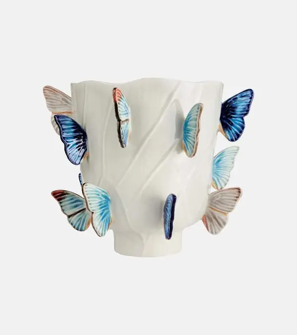 BORDALLO PINHEIRO By Claudia Schiffer Cloudy Butterflies Large Vase