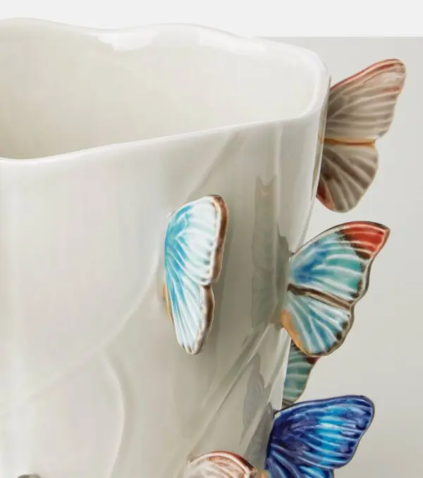 BORDALLO PINHEIRO By Claudia Schiffer Cloudy Butterflies Large Vase