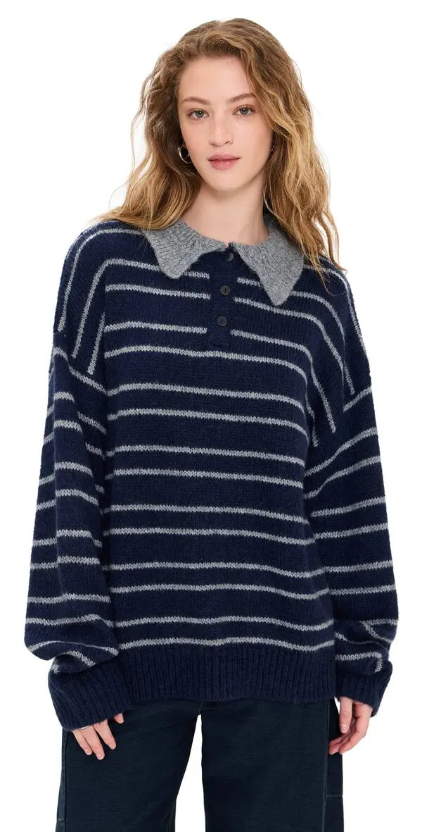 Lioness Rising Sun Jersey Pullover - Navy