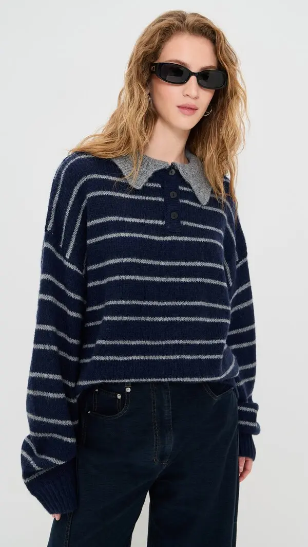 Lioness Rising Sun Jersey Pullover - Navy