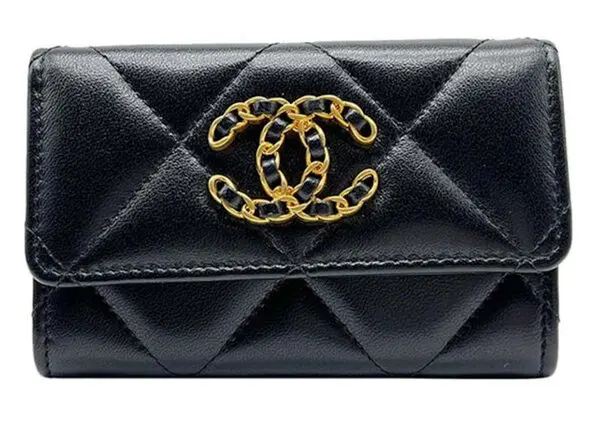 Chanel 19 Card Holder - Black (ap1790)