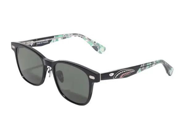 A BATHING APE Shark #6 Sunglasses - Black
