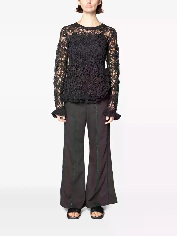 MULLER OF YOSHIOKUBO Frilled Lace Top
