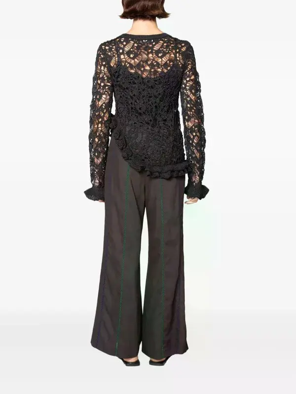 MULLER OF YOSHIOKUBO Frilled Lace Top
