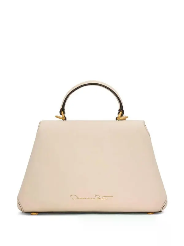 Oscar De La Renta Laser-cut Orchid Mini Poppy Tote Bag - Neutrals