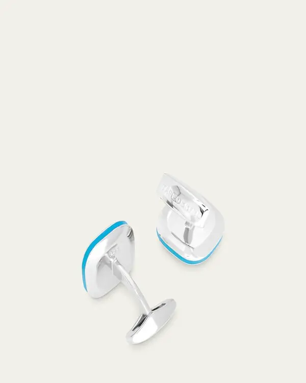 Tateossian Apatite Doppione Cushion Cufflinks