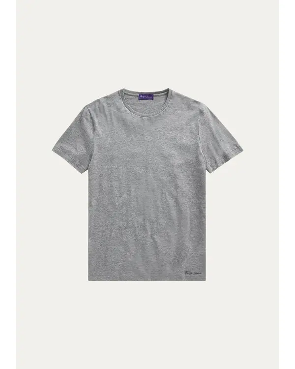 Ralph Lauren Purple Label Lisle Crewneck T-shirt - Gray