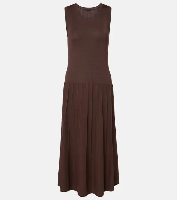 JOSEPH Pleated Midi Dress