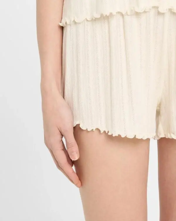 Eberjey Pointelle Short-sleeve Tee