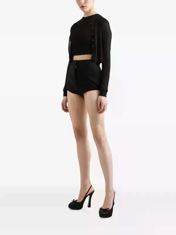 Dolce & Gabbana Ribbed Sleeveless Crop Top