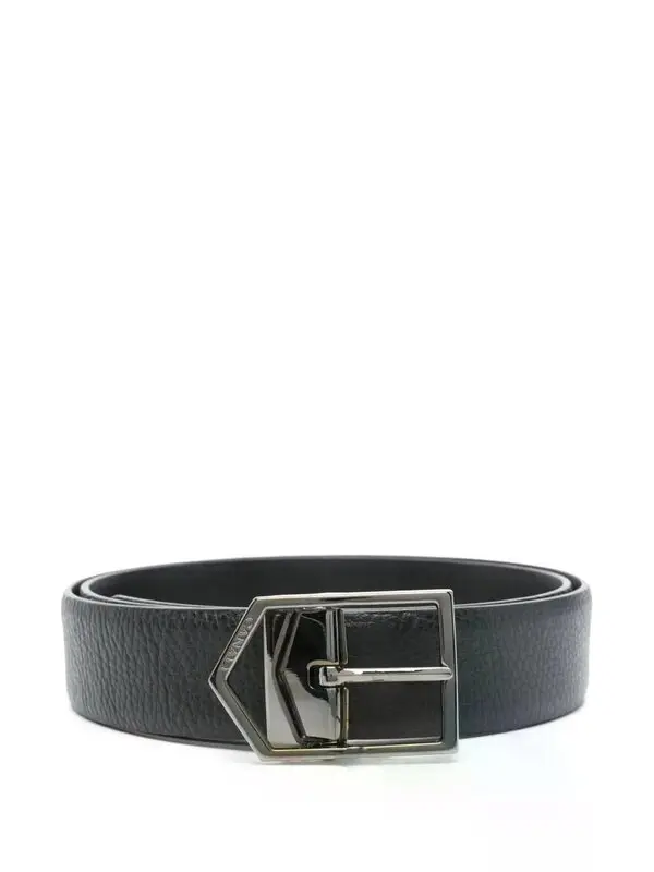 Canali Leather Belt - Black