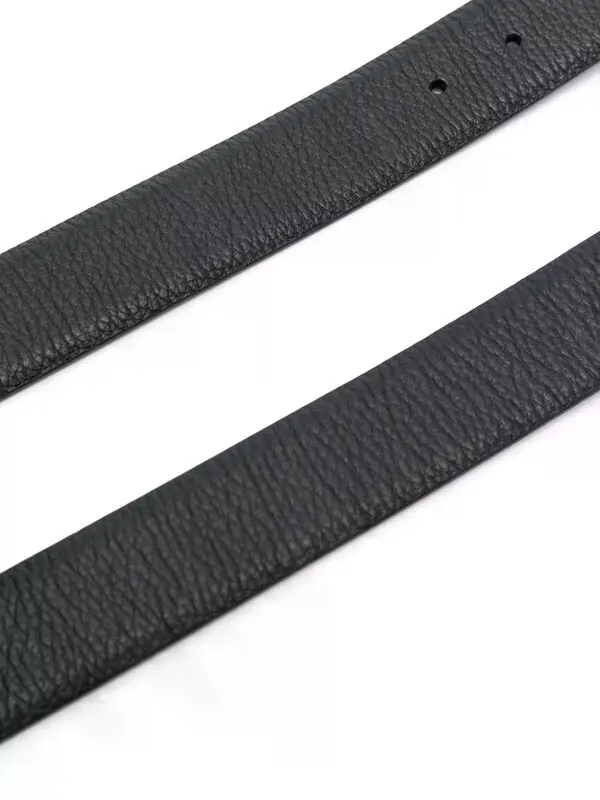 Canali Leather Belt - Black