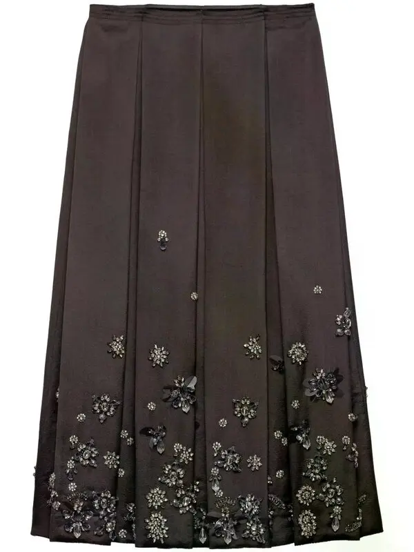 Prada Beaded Midi Skirt