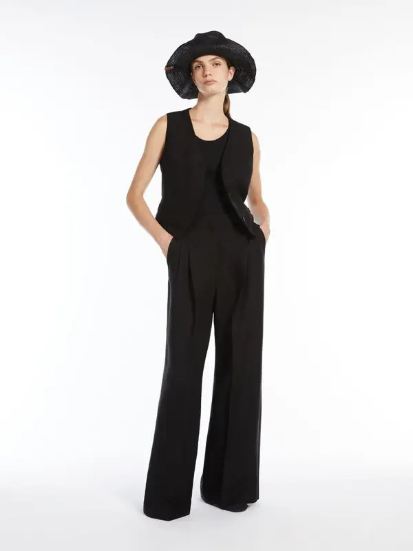 Max Mara Viscose And Linen Canvas Waistcoat