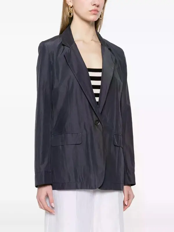 FORTE_FORTE Single-breasted Blazer - Blue