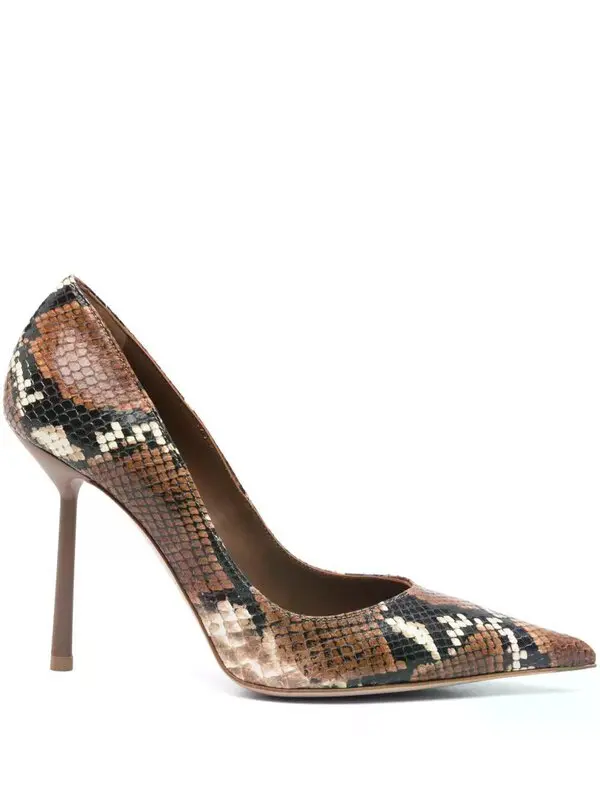LE SILLA 110mm Snakeskin-print Pumps