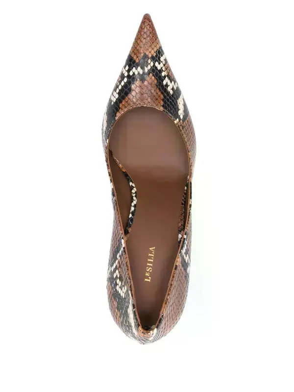 LE SILLA 110mm Snakeskin-print Pumps