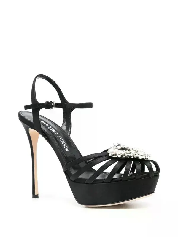 SERGIO ROSSI 120mm Crystal-detailing Sandals