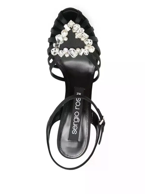 SERGIO ROSSI 120mm Crystal-detailing Sandals