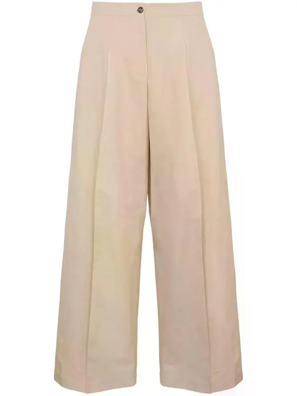 YVES SALOMON Pressed-crease Trousers - Neutrals