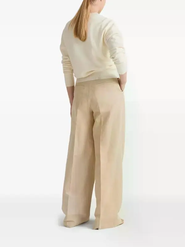 YVES SALOMON Pressed-crease Trousers - Neutrals