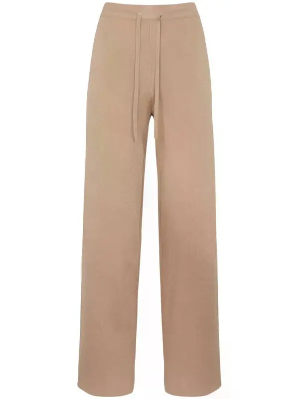 YVES SALOMON Knitted Palazzo Trousers - Neutrals